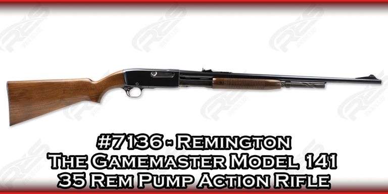 Remington The Gamemaster Model 141 35 Rem Pump Action Rifle - RES ...