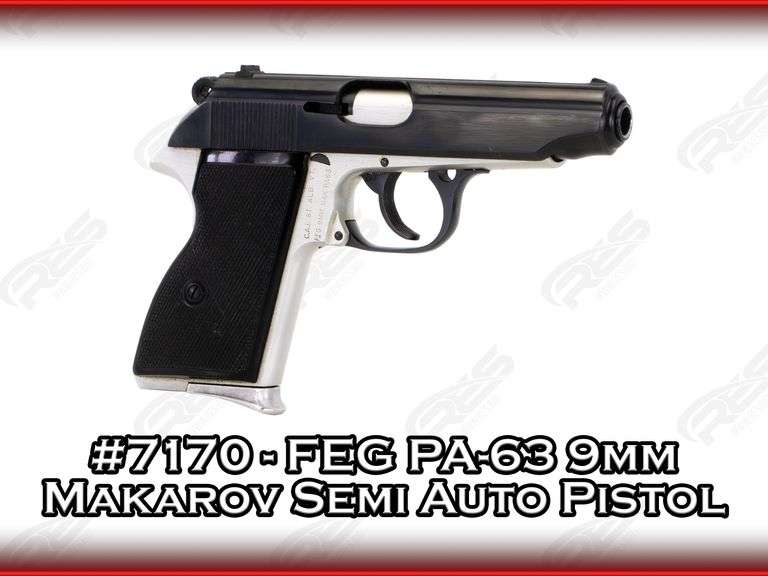 FEG PA-63 9mm Makarov Semi Auto Pistol - RES Auction Services
