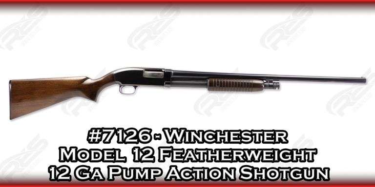Winchester Model 12 Featherweight 12 Ga Pump Action Shotgun - RES ...