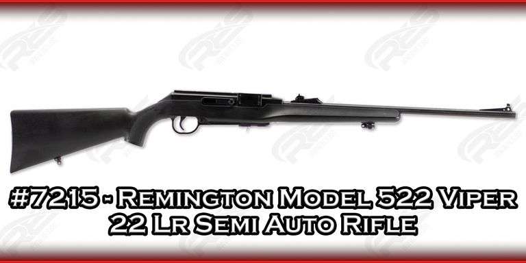 Remington Model 522 Viper 22 Lr Semi Auto Rifle - RES Auction Services
