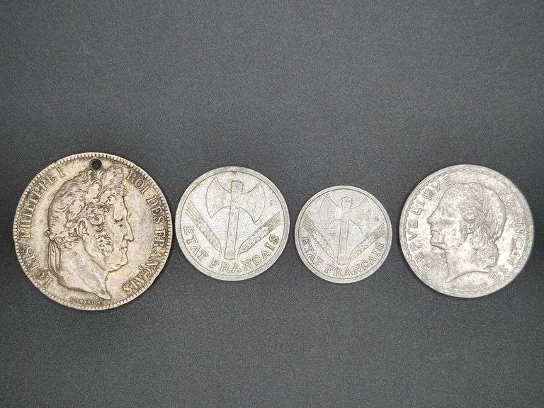 (4) French Coins - RES Auction Services