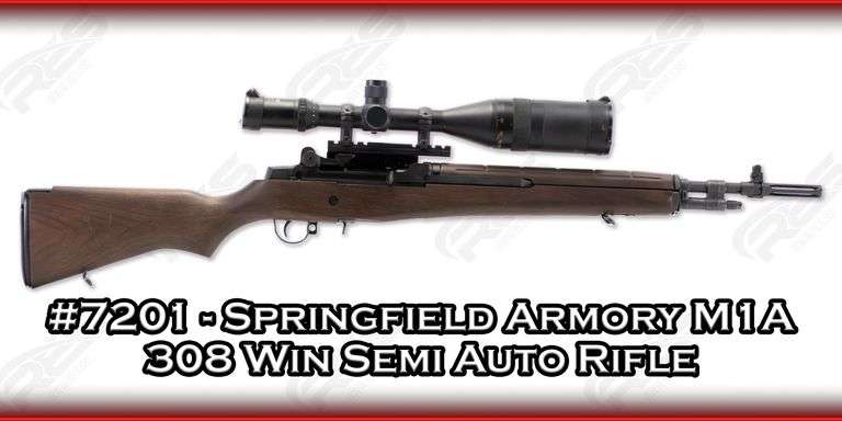 Springfield Armory M1A 308 Win Semi Auto Rifle - RES Auction Services