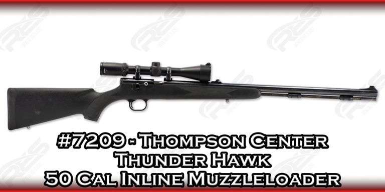 Thompson Center Thunder Hawk 50 Cal Inline Muzzleloader - RES Auction ...