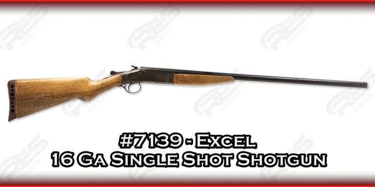 Excel 16 Ga Single Shot Shotgun - RES Auction Services
