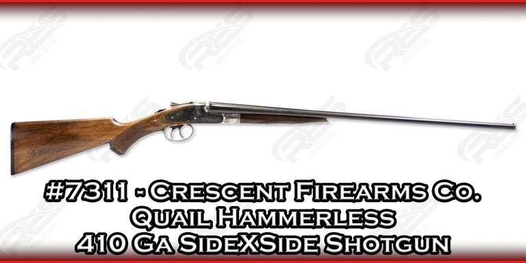 Crescent Firearms Co. Quail Hammerless 410 Ga SideXSide Shotgun - RES ...