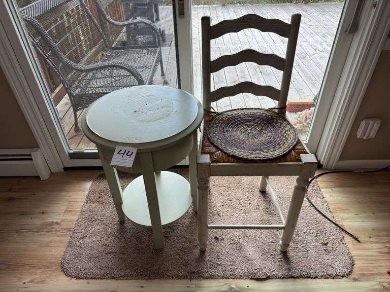 Side Table and Chair - RES Auction Services