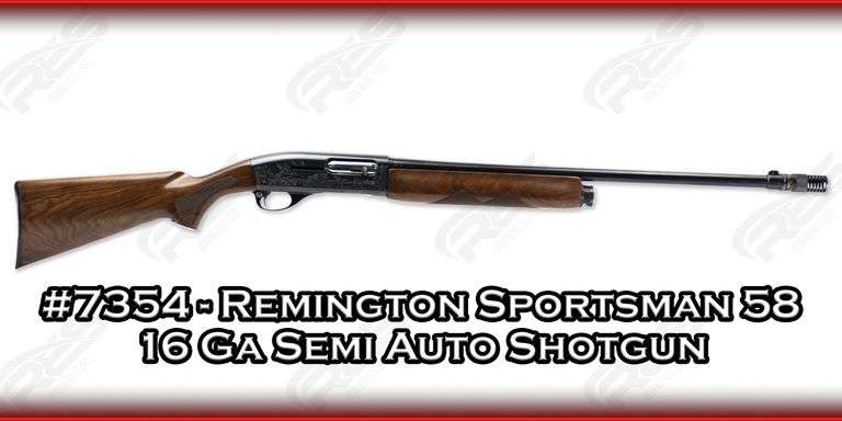Remington Sportsman 58 16 Ga Semi Auto Shotgun - RES Auction Services