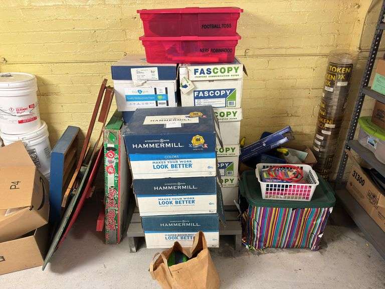 Misc. Lot of Paper Stuff - Face Paint - Stage Props - RES Auction Services