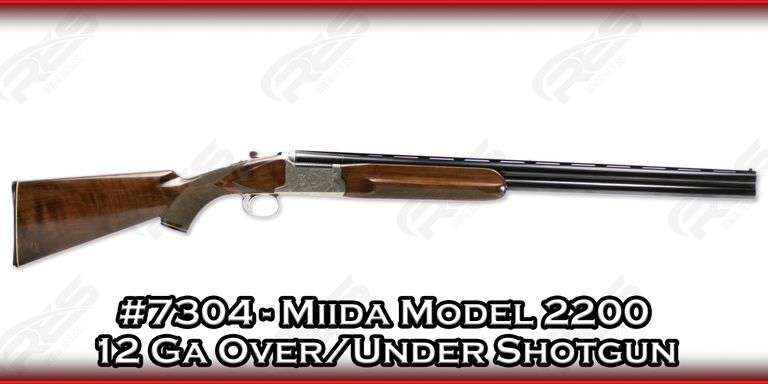 Miida Model 2200 12 Ga Over/Under Shotgun - RES Auction Services