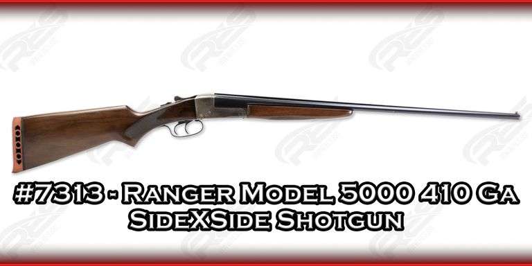 Ranger Model 5000 410 Ga SideXSide Shotgun - RES Auction Services