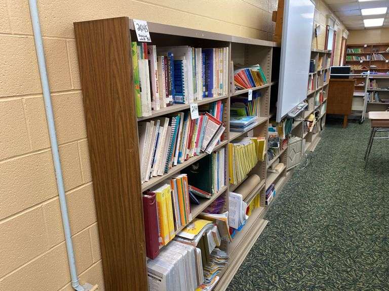 Metal Book shelf and smart board - RES Auction Services