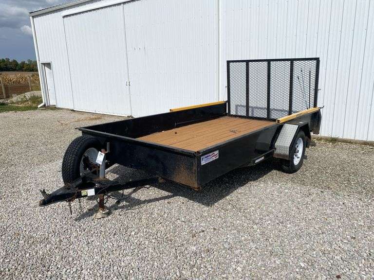 Utility Single Axle Bumper Pull Trailer - RES Auction Services