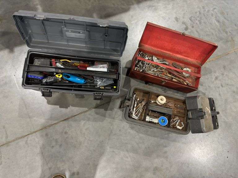 3 Partially stocked Tool Boxes - RES Auction Services