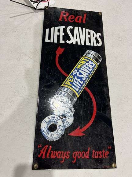Metal Life saver Sign - RES Auction Services