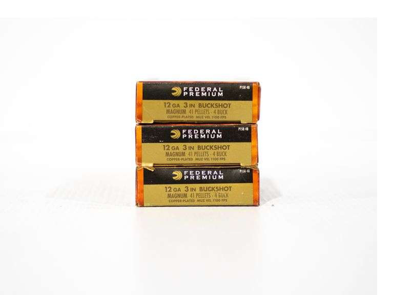 12rds Mixed 12ga 3" Buckshot Ammo - RES Auction Services