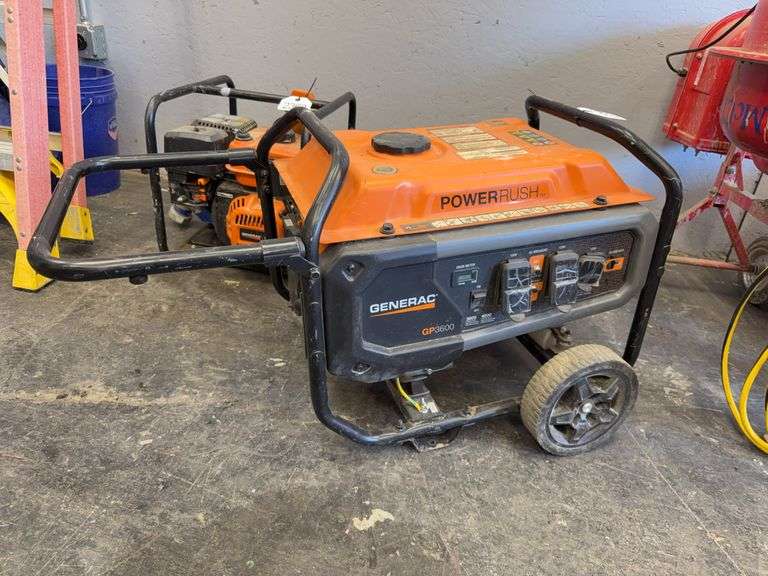 Generac Power Rush GP3600 Generator - RES Auction Services