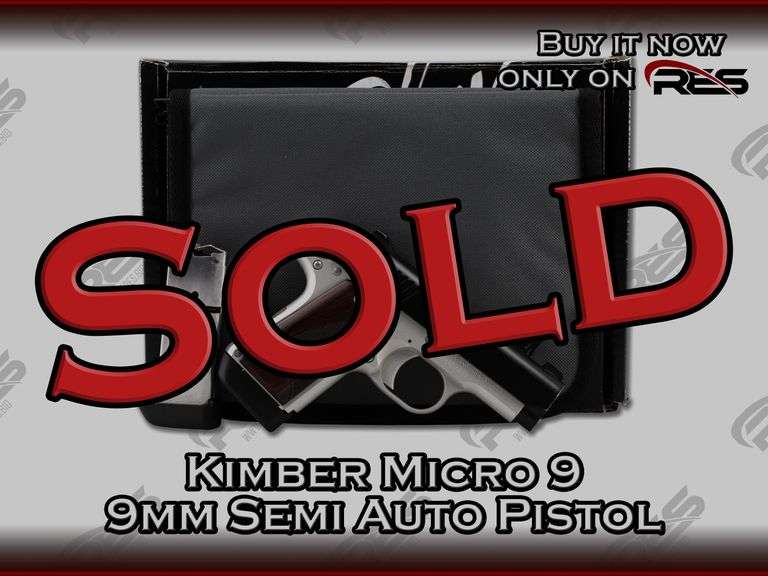 Kimber Micro 9 9mm Semi Auto Pistol - RES Auction Services
