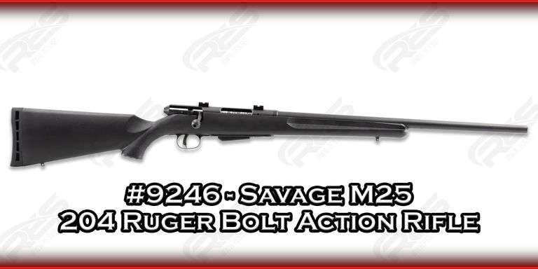 Savage M25 204 Ruger Bolt Action Rifle - RES Auction Services