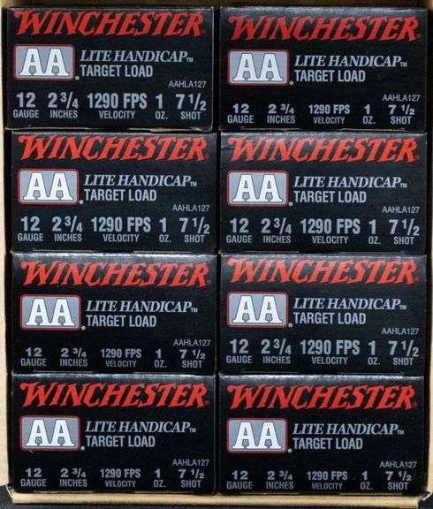 200rds Winchester AA Lite Handicap 12Ga #7.5 Target Load Ammo - RES ...