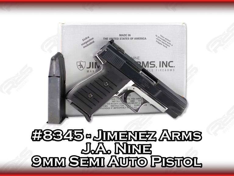 Jimenez Arms J.A. Nine 9mm Semi Auto Pistol - RES Auction Services