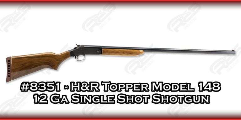 H&R Topper Model 148 12 Ga Single Shot Shotgun - RES Auction Services