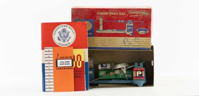 Vintage Pacific Powder Scale & Reloading Manuals - RES Auction Services