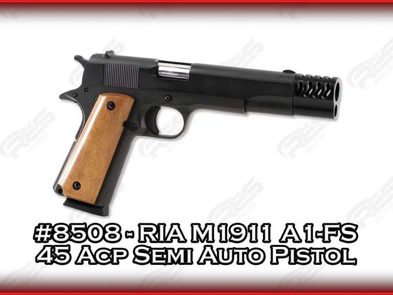 RIA M1911 A1-FS 45 Acp Semi Auto Pistol - RES Auction Services