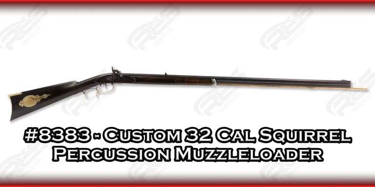 Custom 32 Cal Squirrel Percussion Muzzleloader - RES Auction Services