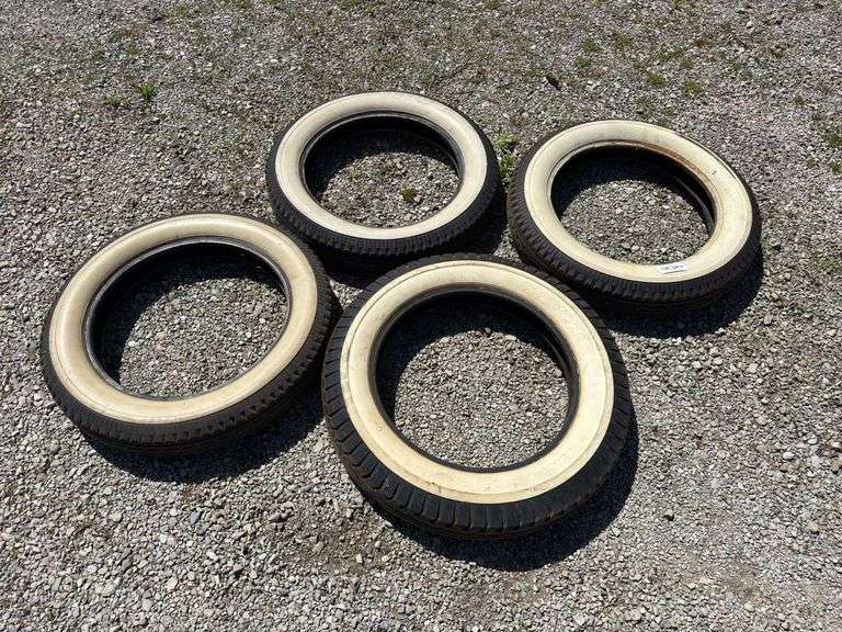 (4) 19” Used White Walled Tires - RES Auction Services