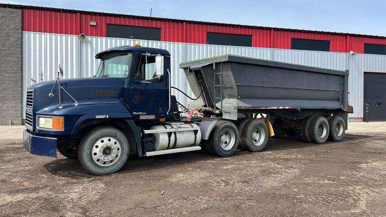 2002 Mack CL700 Semi w/ 1997 Hilbilt Dump Trailer - RES Auction Services