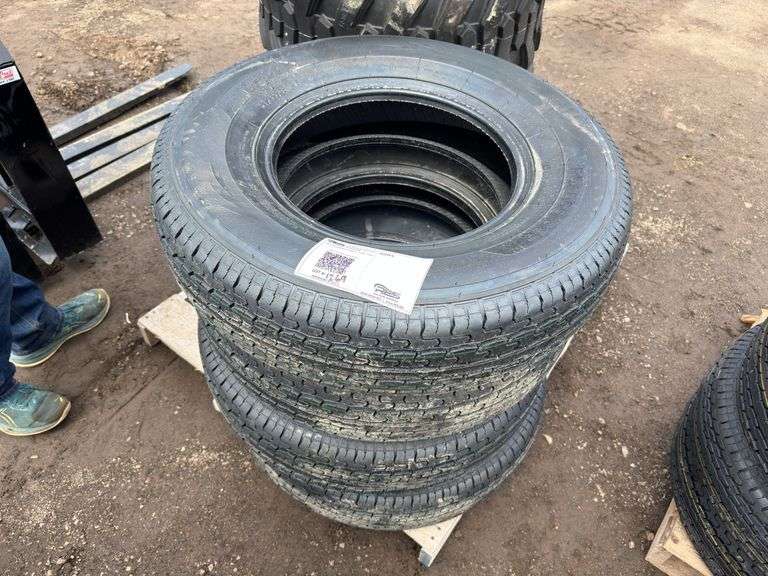 (4) ST235/80R16 Radial Trailer Tires - RES Auction Services