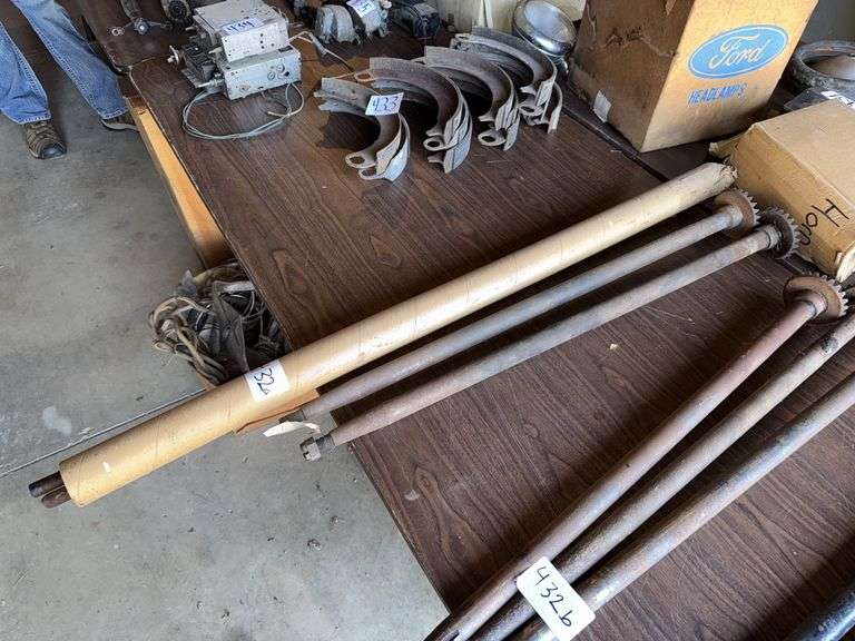(2) Model A Shaft Assemblies & (2) Shafts - RES Auction Services