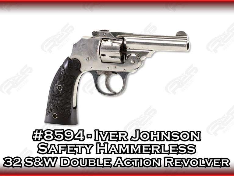 Iver Johnson Safety Hammerless 32 S&W Double Action Revolver - RES ...
