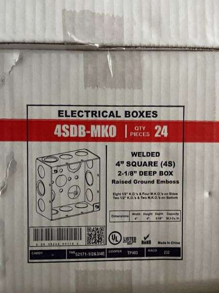 (144) Orbit 4” Square Box - RES Auction Services