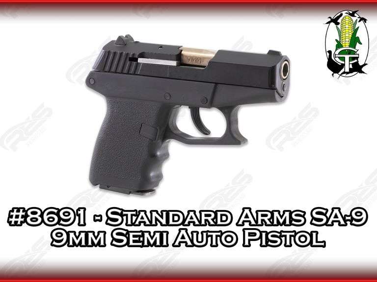 Standard Arms SA-9 9mm Semi Auto Pistol - RES Auction Services