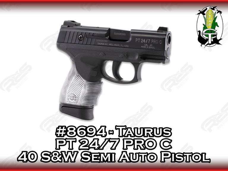 Taurus PT 24/7 PRO C 40 S&W Semi Auto Pistol - RES Auction Services