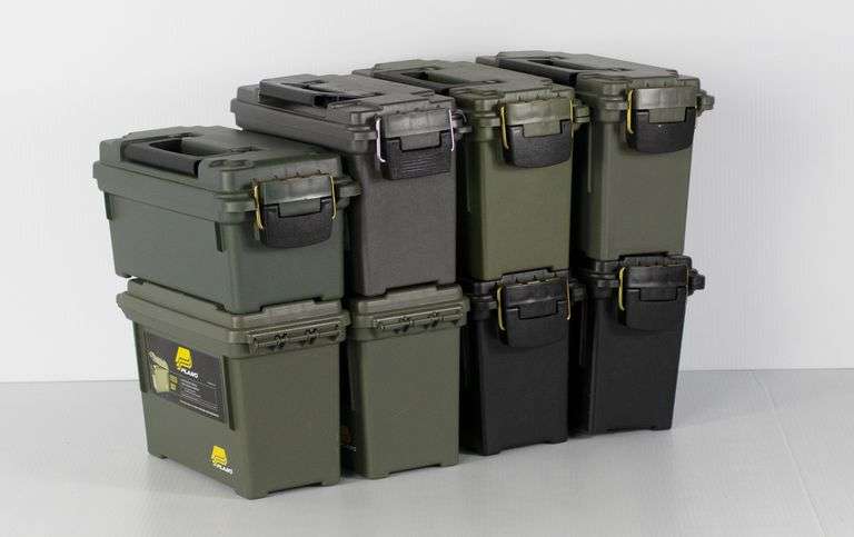 (8) Plastic Ammo Boxes - RES Auction Services