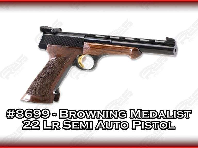 Browning Medalist 22 Lr Semi Auto Pistol - RES Auction Services