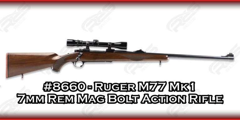 Ruger M77 Mk1 7mm Rem Mag Bolt Action Rifle - RES Auction Services