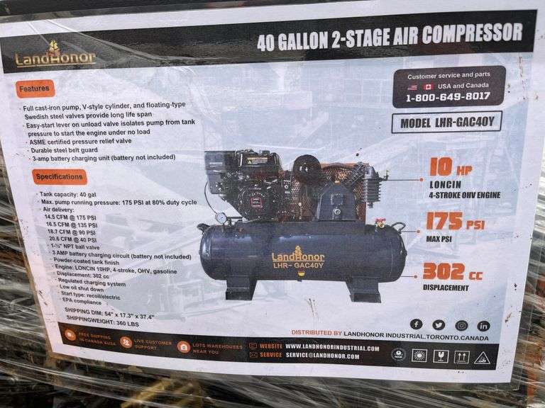 40 Gallon Air Compressor - RES Auction Services