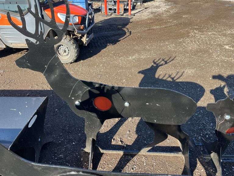 3/8" AR500 Steel Deer Shooting Target - RES Auction Services