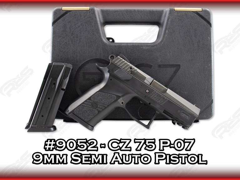 CZ 75 P-07 9mm Semi Auto Pistol - RES Auction Services