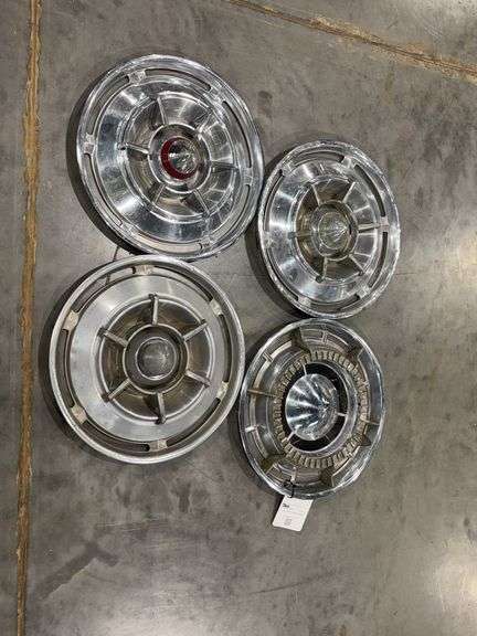 (4) Assorted Vintage Hub Caps - RES Auction Services