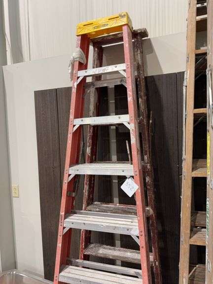 Werner Step Ladder & Wooden Ladder - RES Auction Services