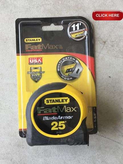 Stanley fat max measuring tape - Rideau Auctions