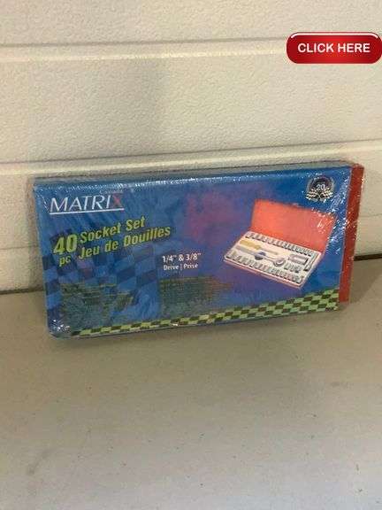 Matrix 40pc socket set - Rideau Auctions