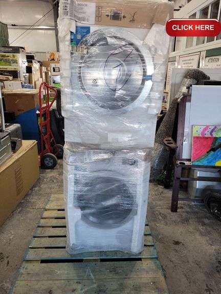 Bosch stackable apt size washer and dryer - Rideau Auctions