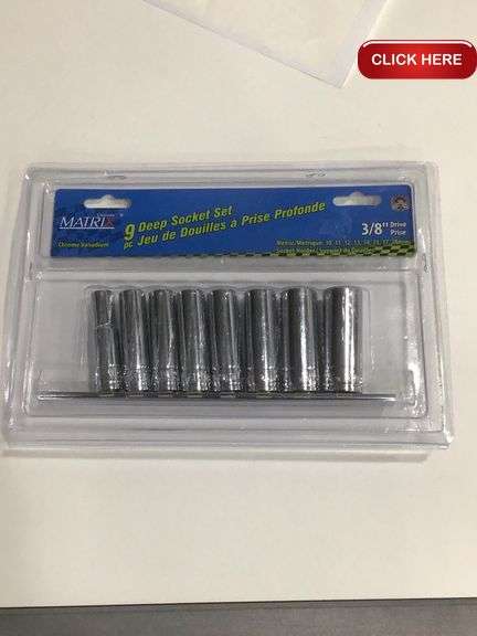Matrix 8pc deep socket set - Rideau Auctions