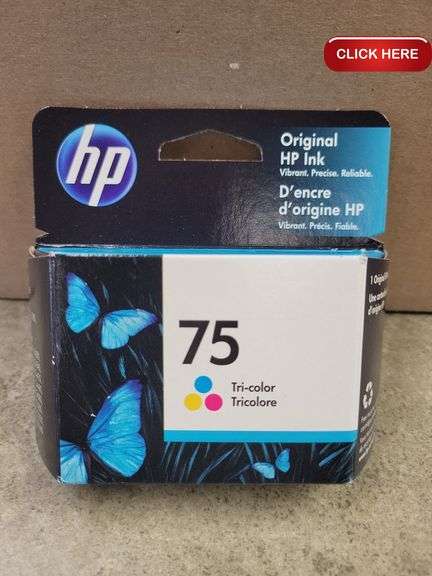 HP 75 tri-color ink cartridge 4 pack - Rideau Auctions
