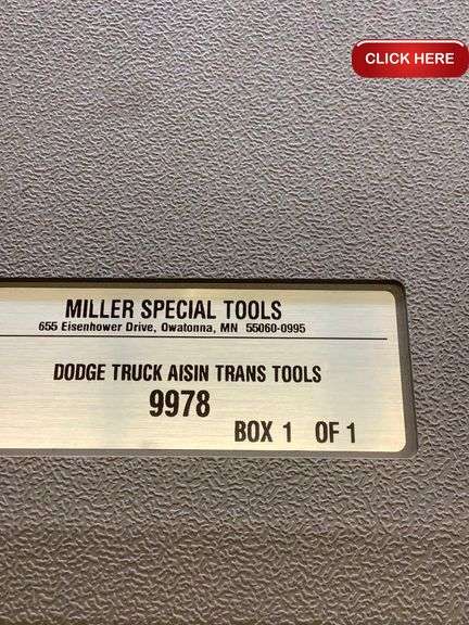 Miller special tools dodge truck siding trans tools 9978 box 1of1 ...